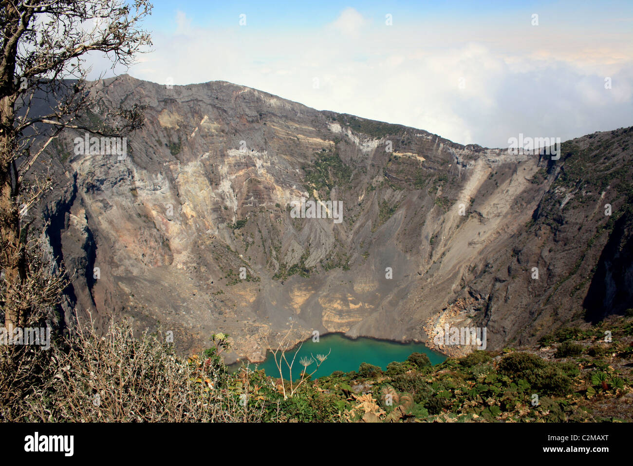 VOLCAN IRAZU CRATER CARTAGO COSTA RICA 06 February 2011 Stock Photo - Alamy