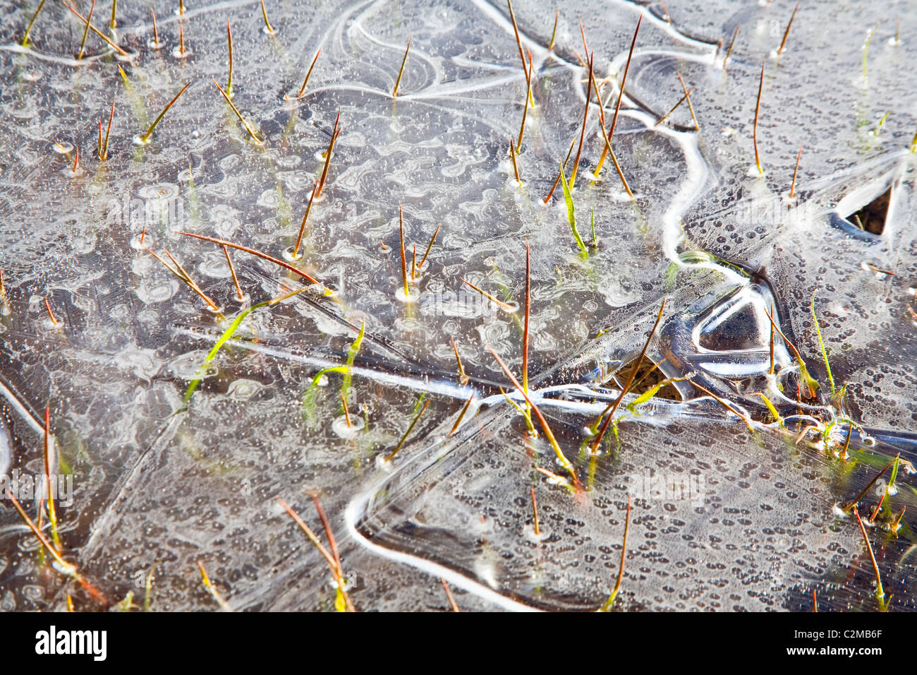 Ice On Water Stock Photo - Alamy