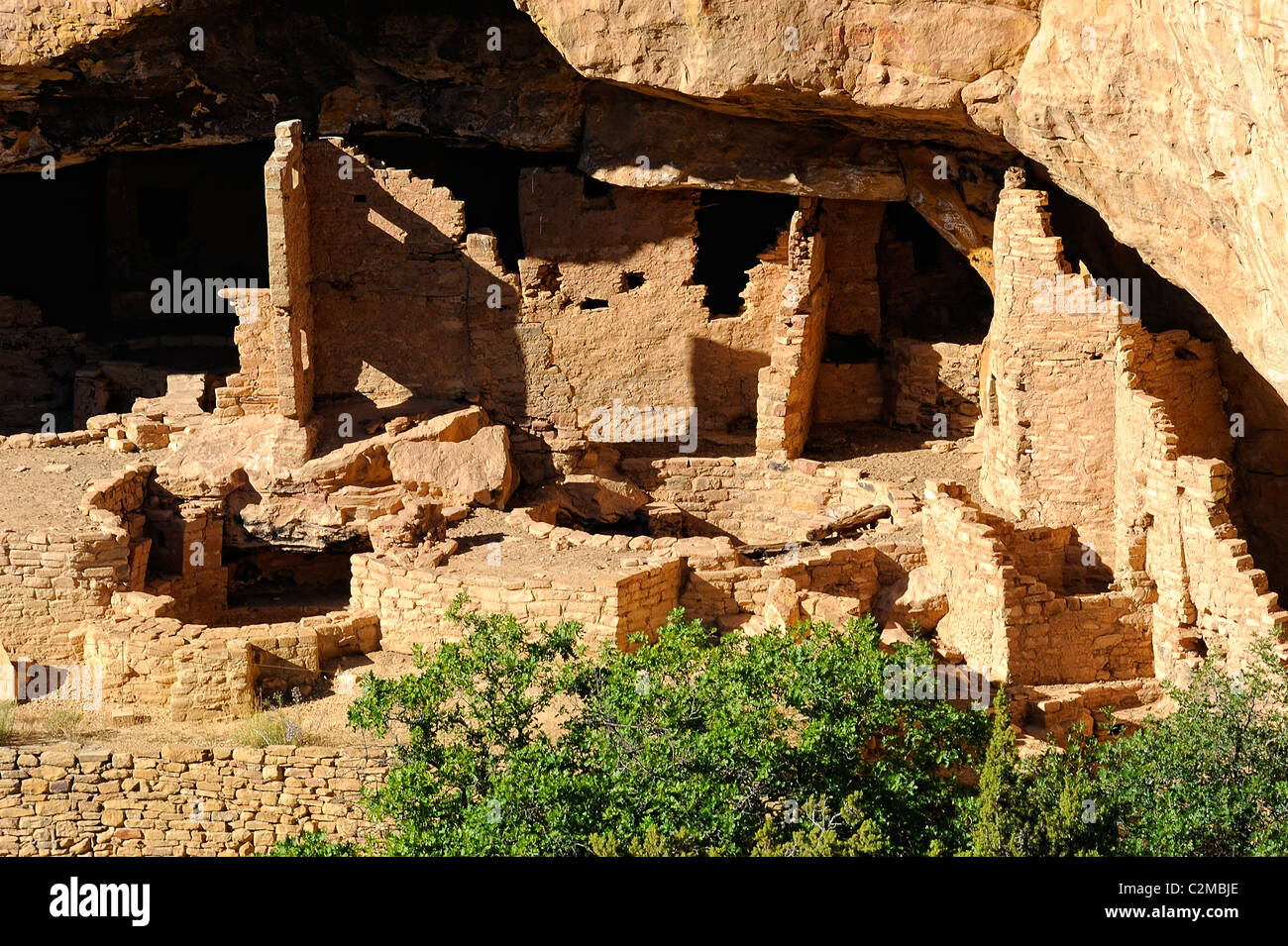 Oak Tree House, cliff dwelling in Mesa Verde National Park Stock Photo ...