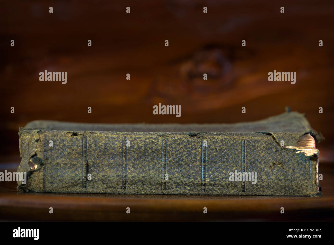 Weathered Antique Book Stock Photo - Alamy