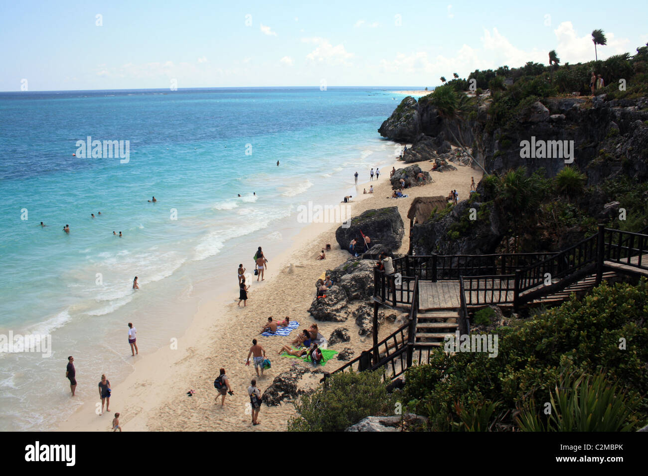 Tulum mexico beach horizontal hi-res stock photography and images - Alamy