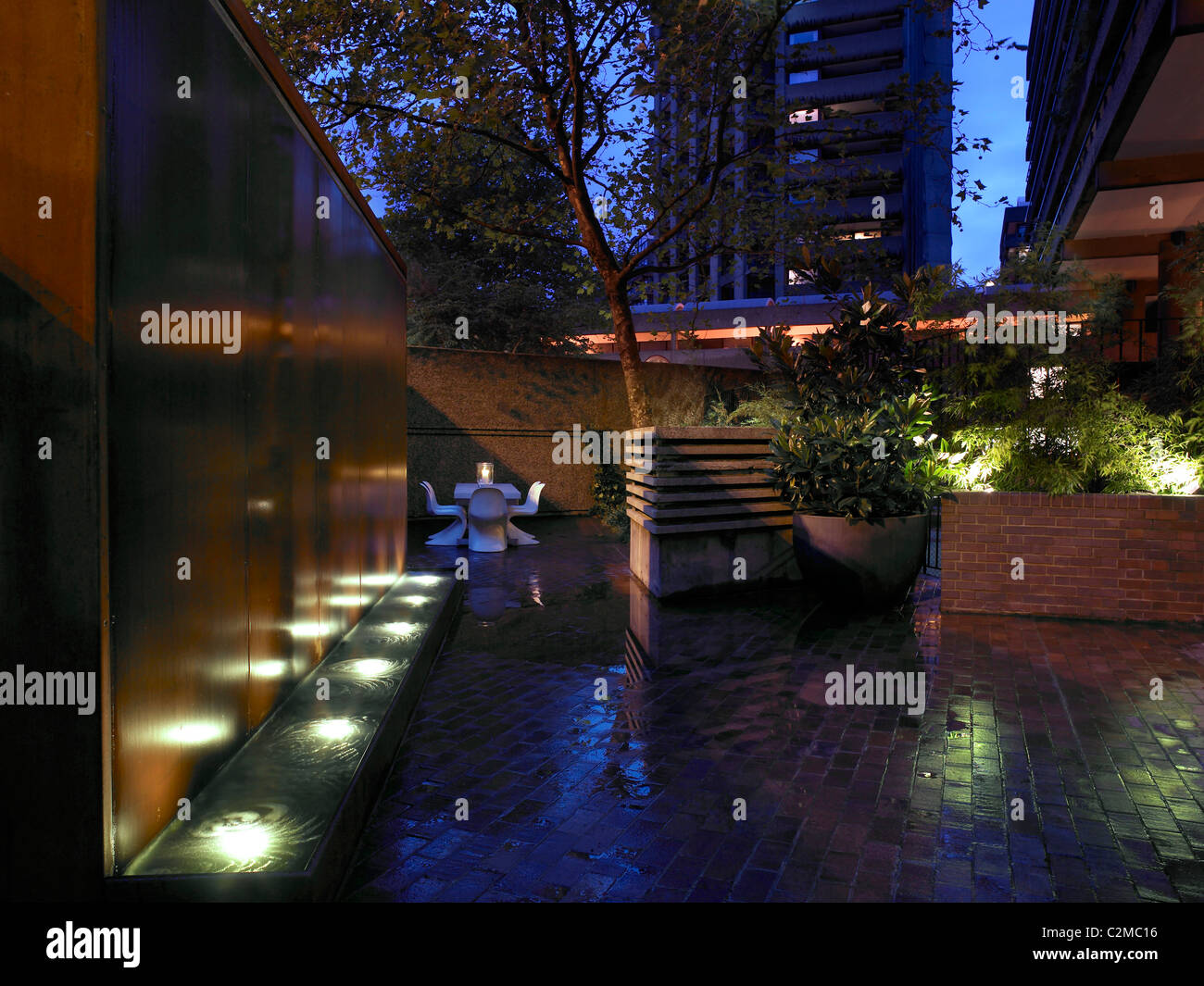 Patio terrace night hi-res stock photography and images - Alamy