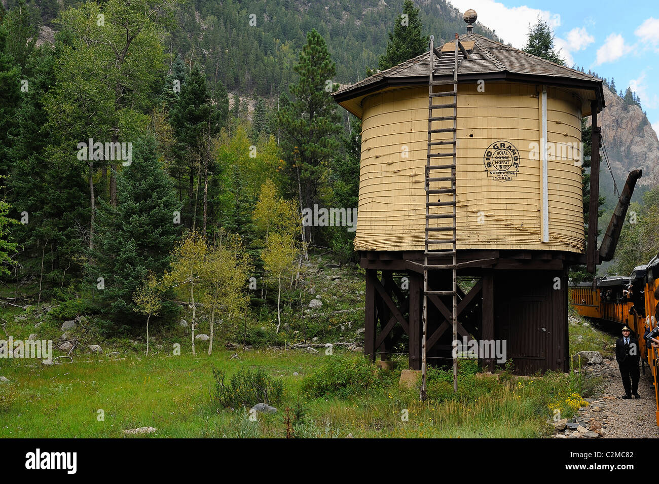 Constructing Railroad Water Tank