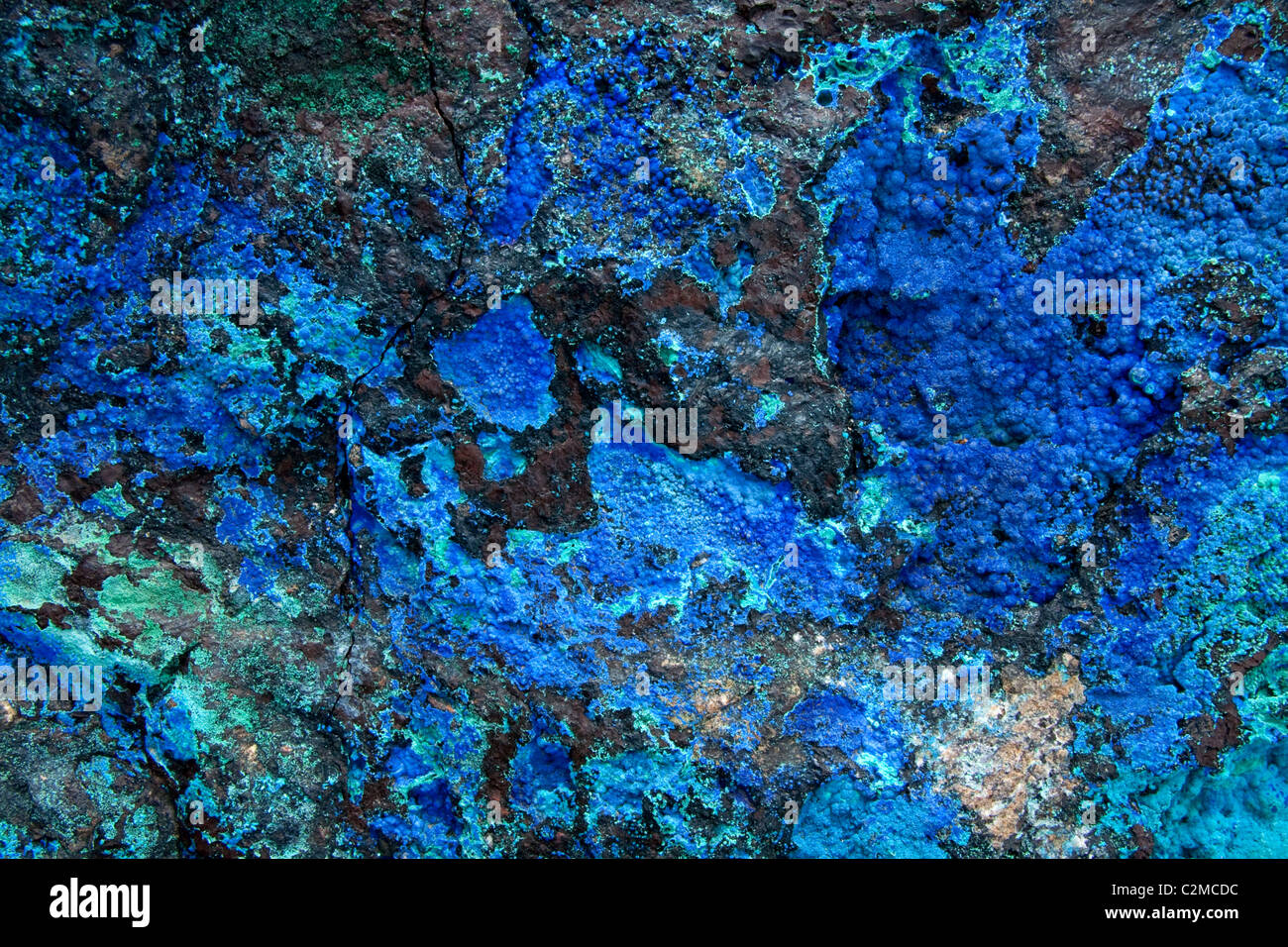 Azurite and Malachite Stock Photo - Alamy