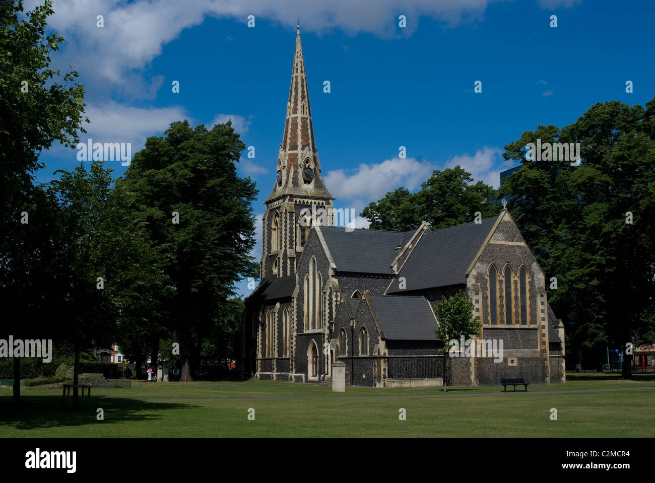 Turnham Green Church on Turnham Green, London Stock Photo - Alamy