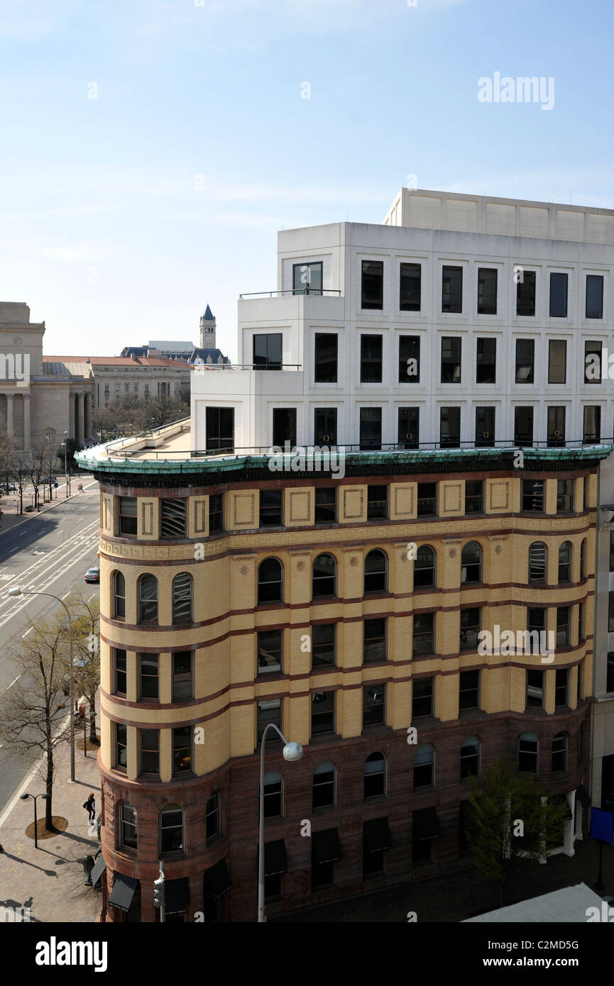 New Building connected to Old Building, Washington, DC, USA Stock Photo ...