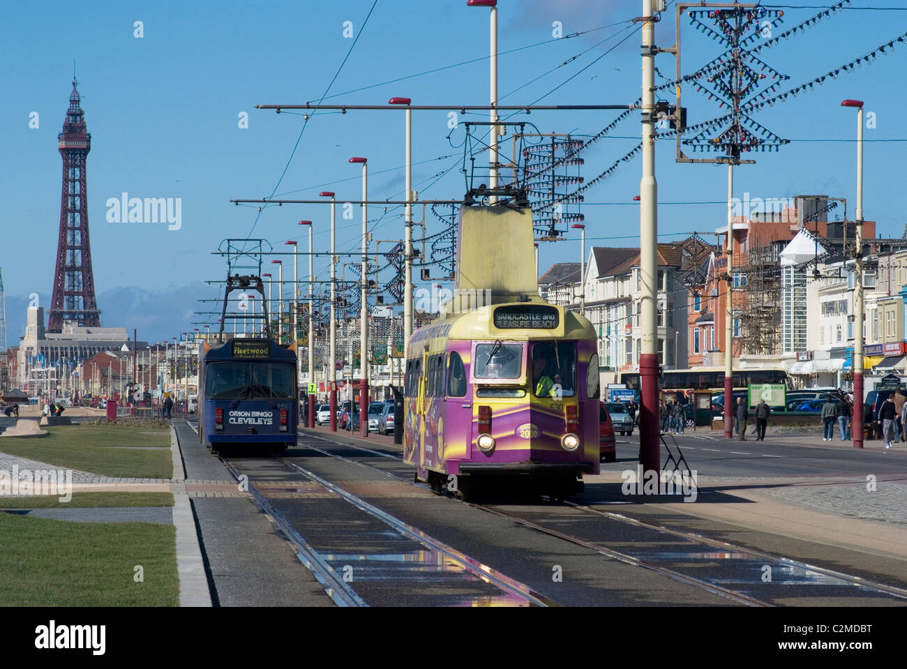 Blackpool trams hi-res stock photography and images - Alamy