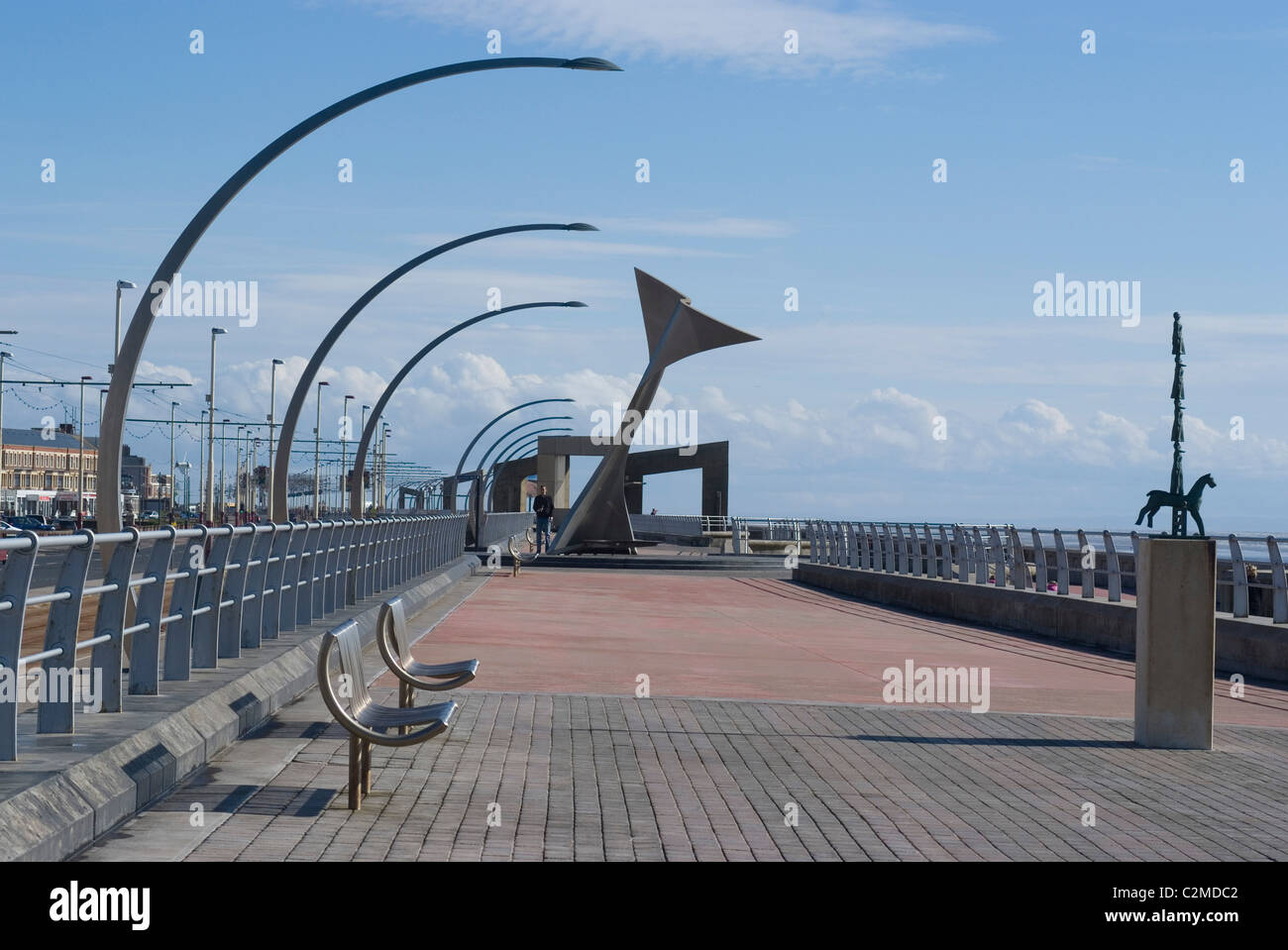 South Shore Promenade, Blackpool, Lancashire, England. Swivelling ...