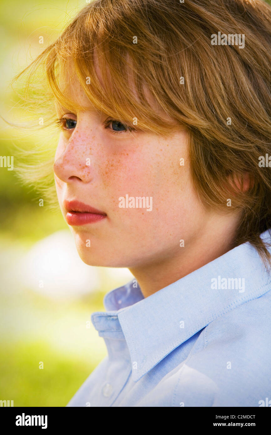 Portrait Of A Boy Stock Photo - Alamy