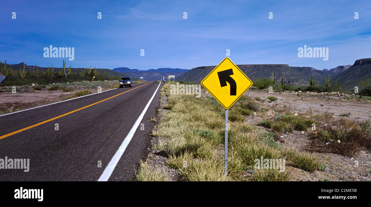 Rio el Novillo, Mexican Federal Highway No. 1 follows the length of the ...