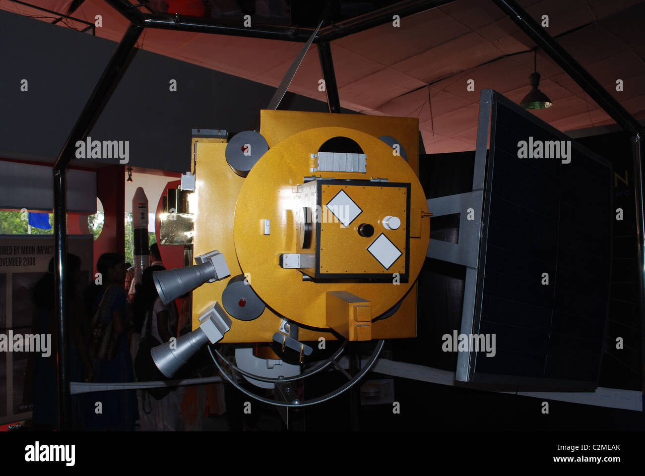 model of chandrayaaan , india's moon probe that detects water Stock ...