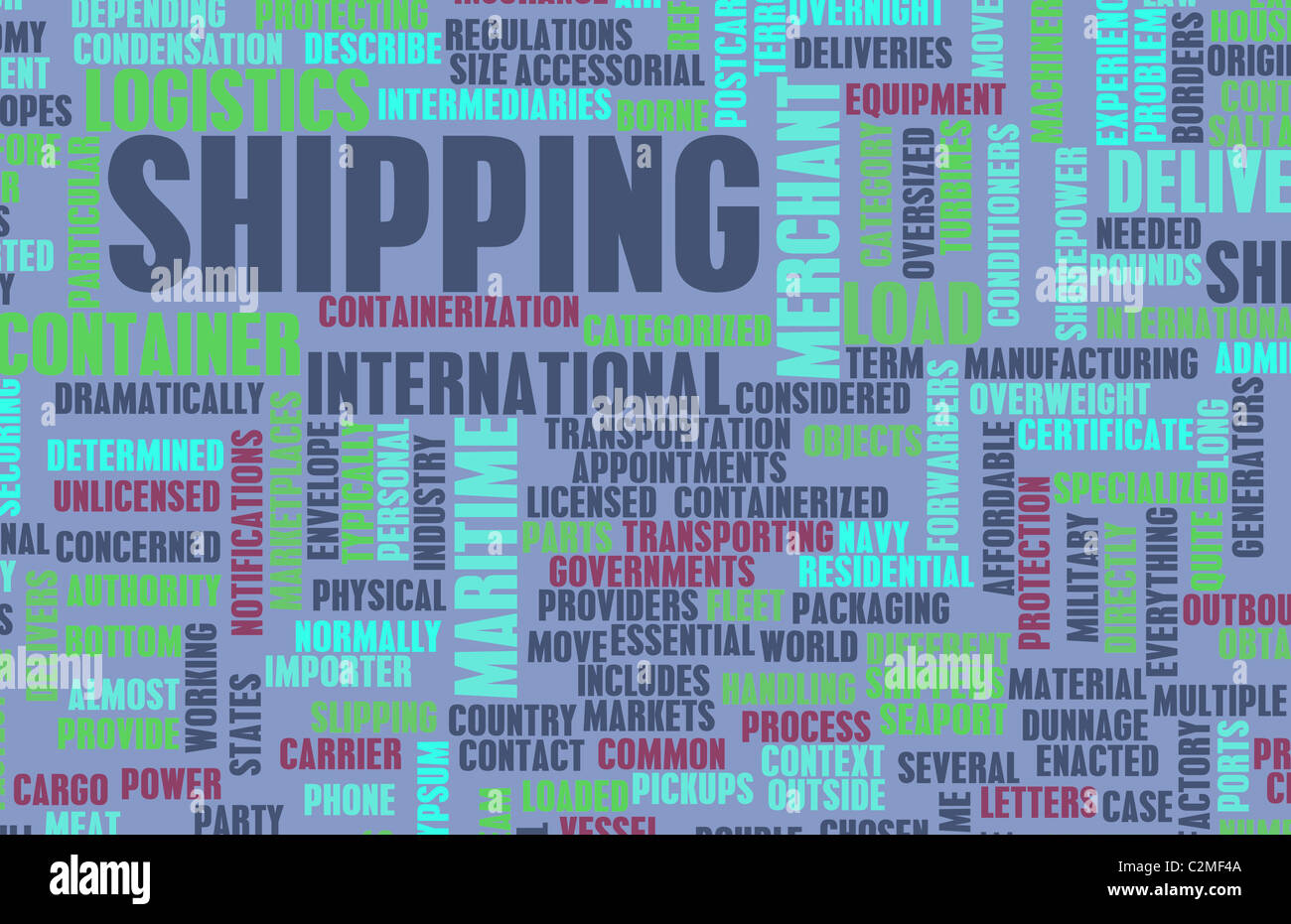 Shipping Industry as a Maritime Business Concept Stock Photo - Alamy