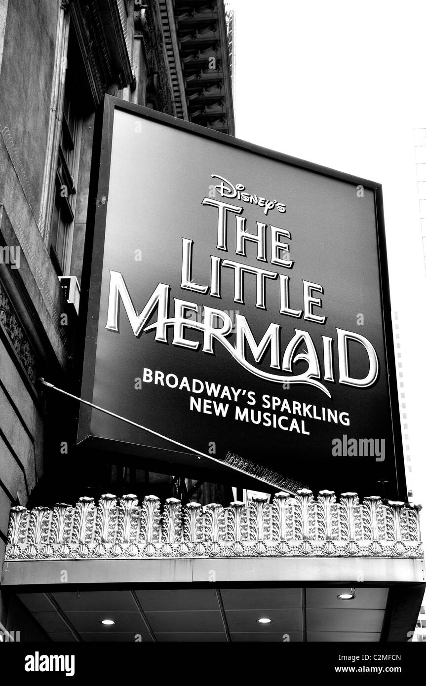 Little mermaid ad times square new york city hi-res stock photography ...