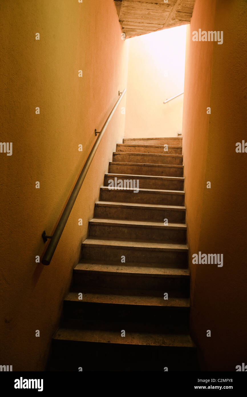 Steps Going From Dark To Light Stock Photo - Alamy