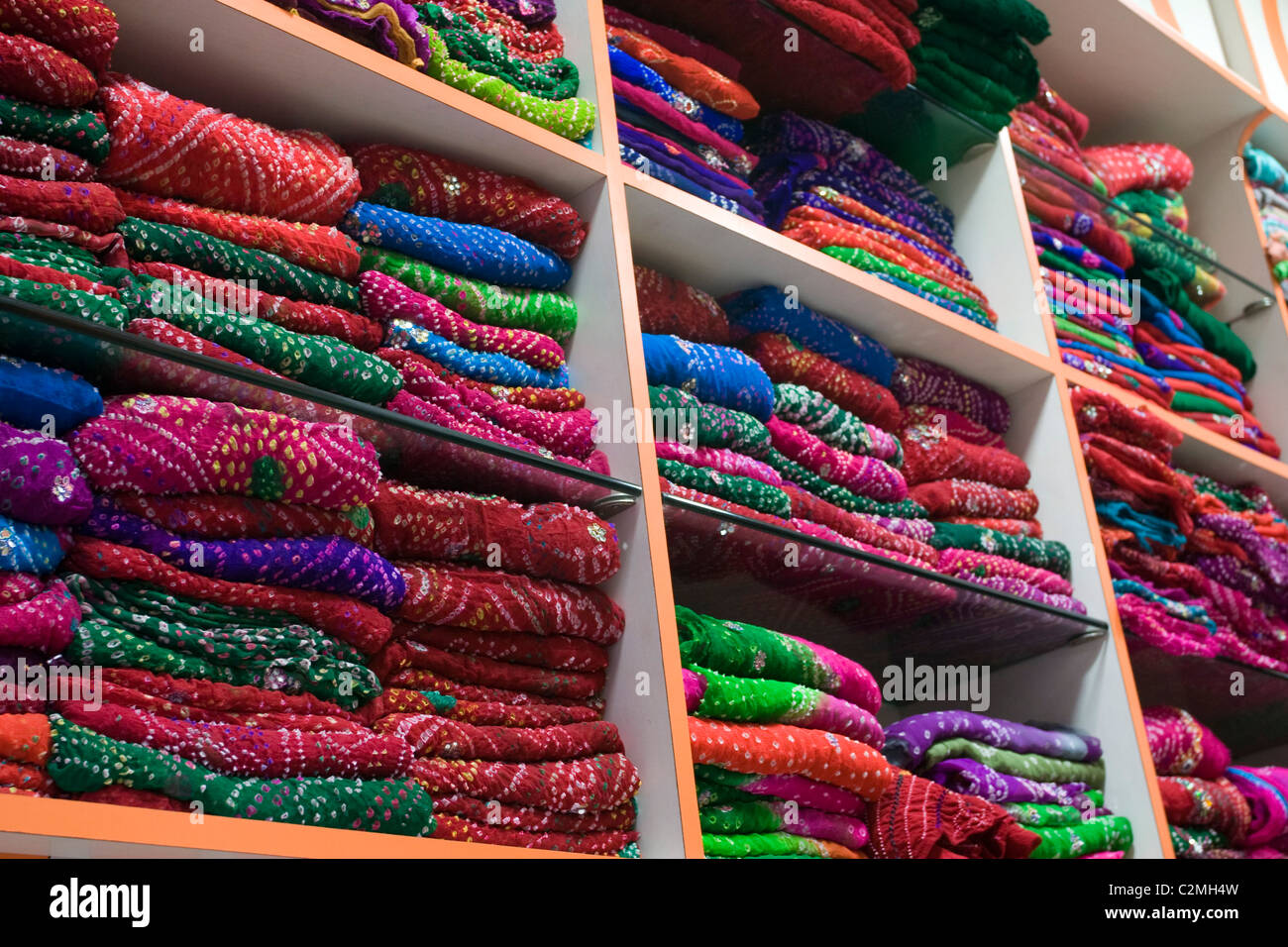 Turban shelves in a shop in Jodhpur Stock Photo - Alamy