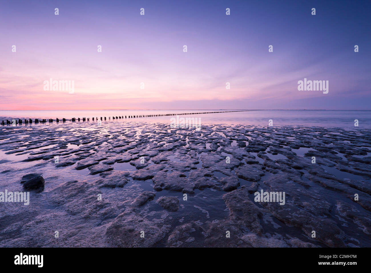Tranquil sunset at sea Stock Photo - Alamy