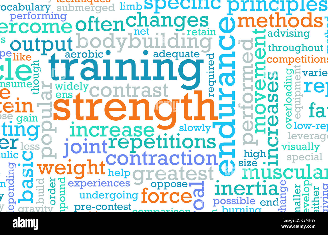 Strength Training Concept as a Workout Fitness Stock Photo - Alamy