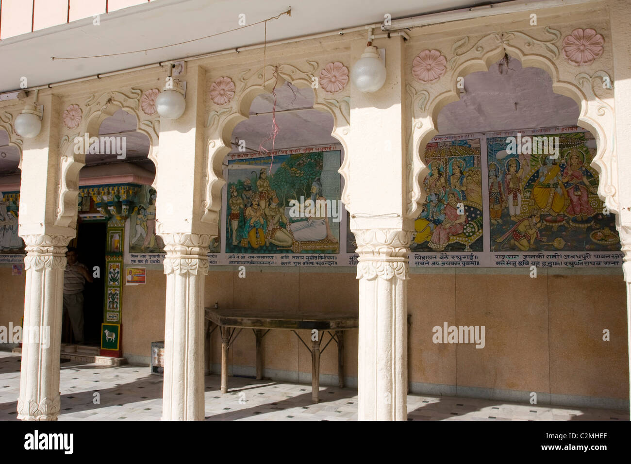 A mural inside a Hindu temple in Jodhpur, Rajasthan Stock Photo - Alamy