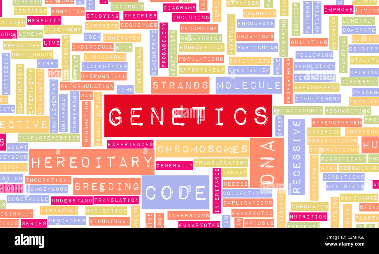Genetics and the Genetic Code Science Concept Stock Photo - Alamy