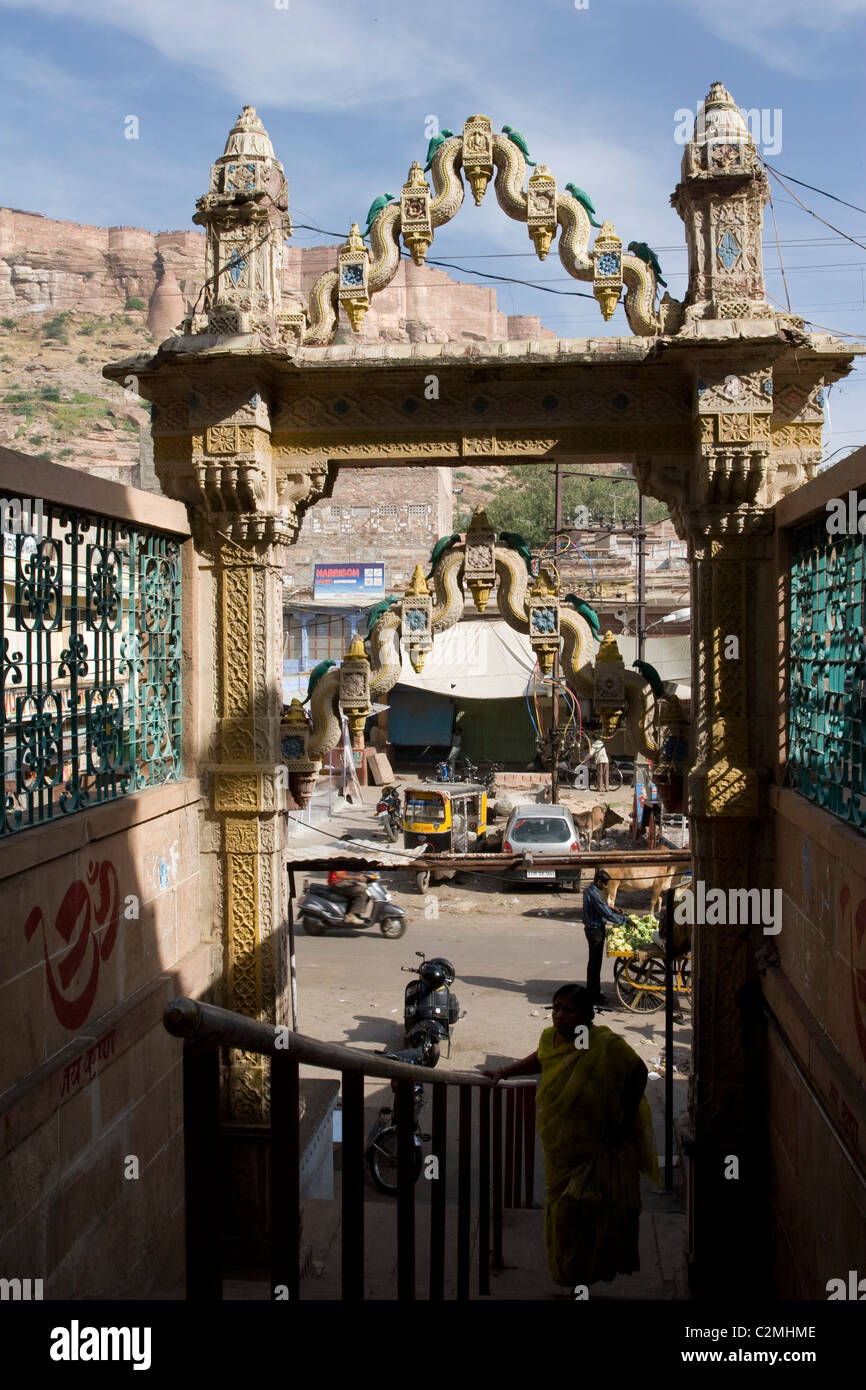 A temple's gate in Jodhpur Stock Photo - Alamy