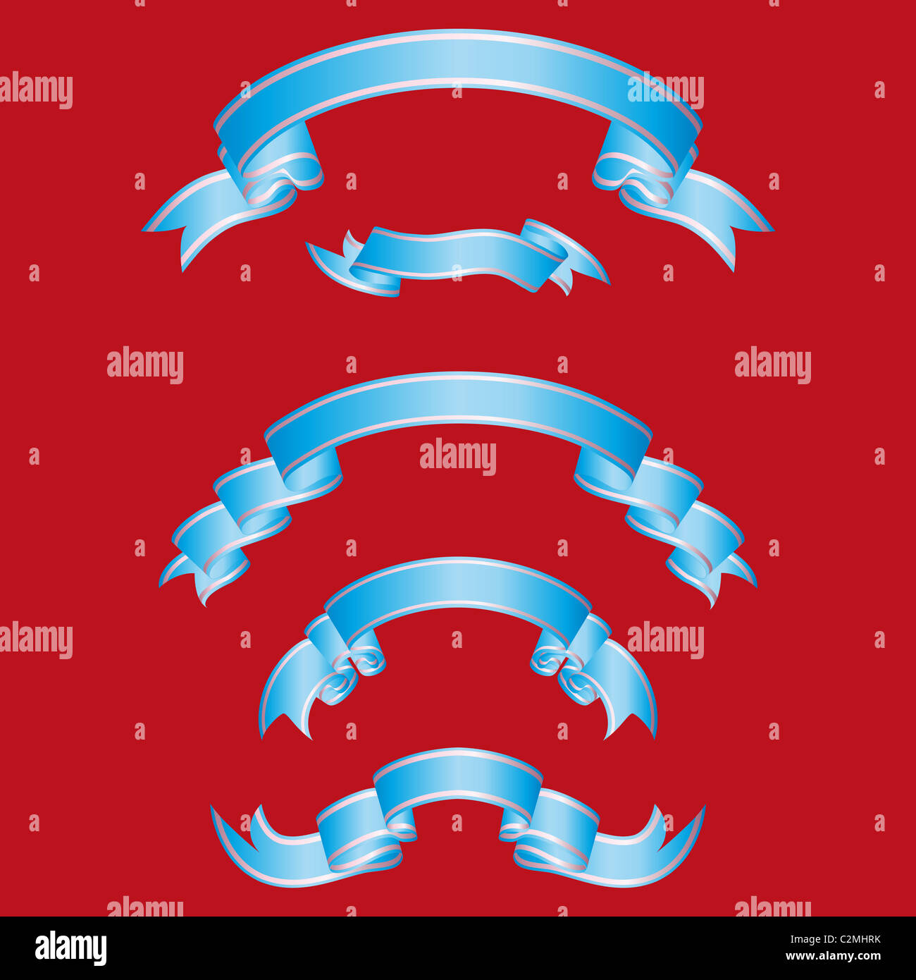 Set of different vector ribbons for design use Stock Photo - Alamy