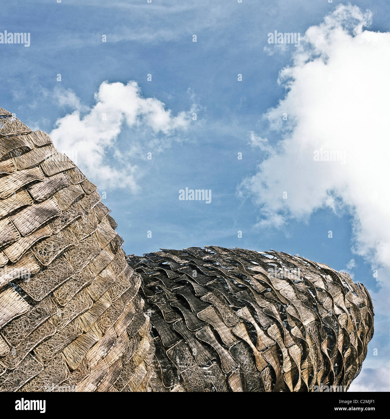 Spanish Pavilion, Shanghai World expo 201, wicker panels on steel ...