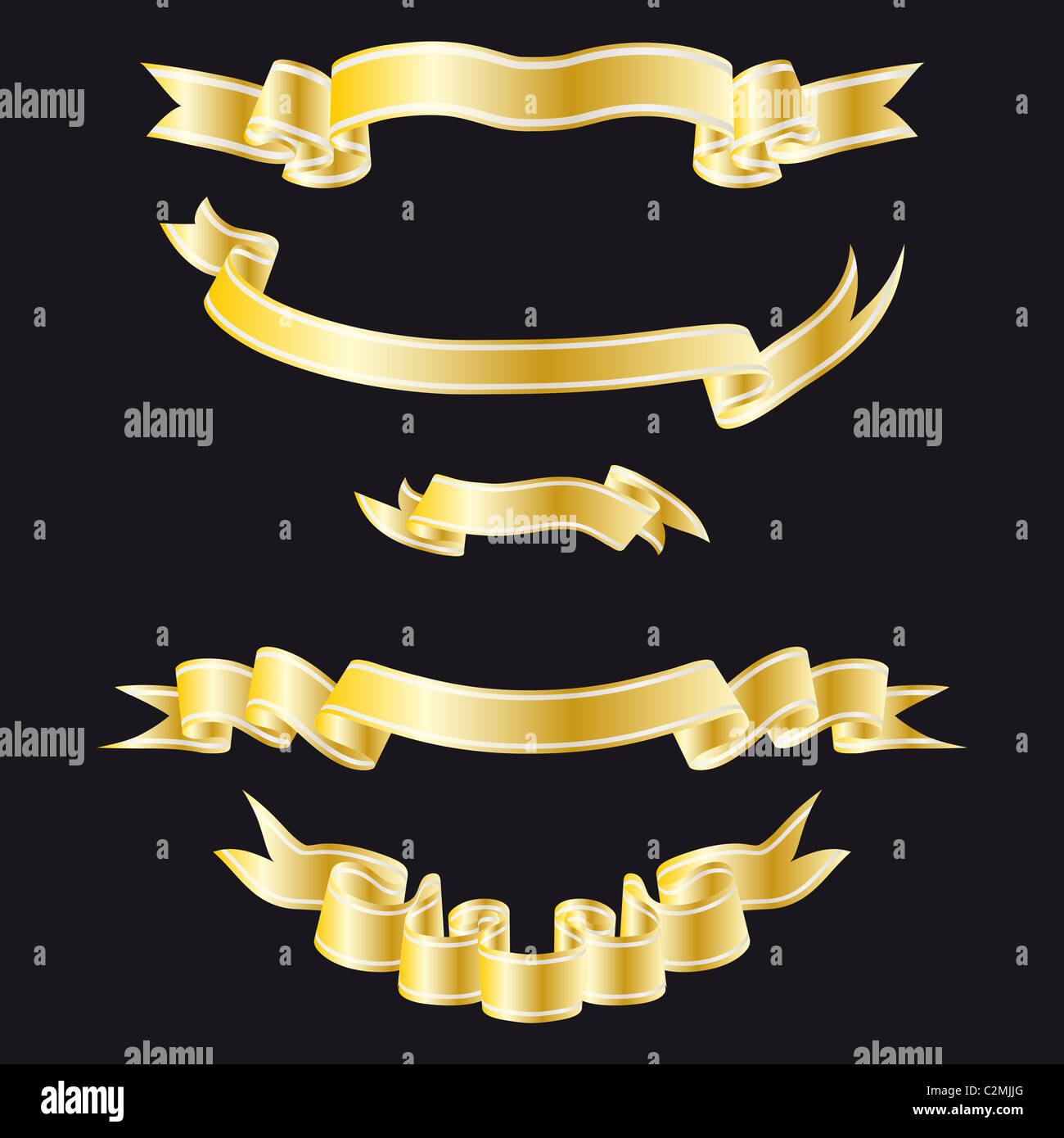 Set of different vector ribbons for design use Stock Photo - Alamy