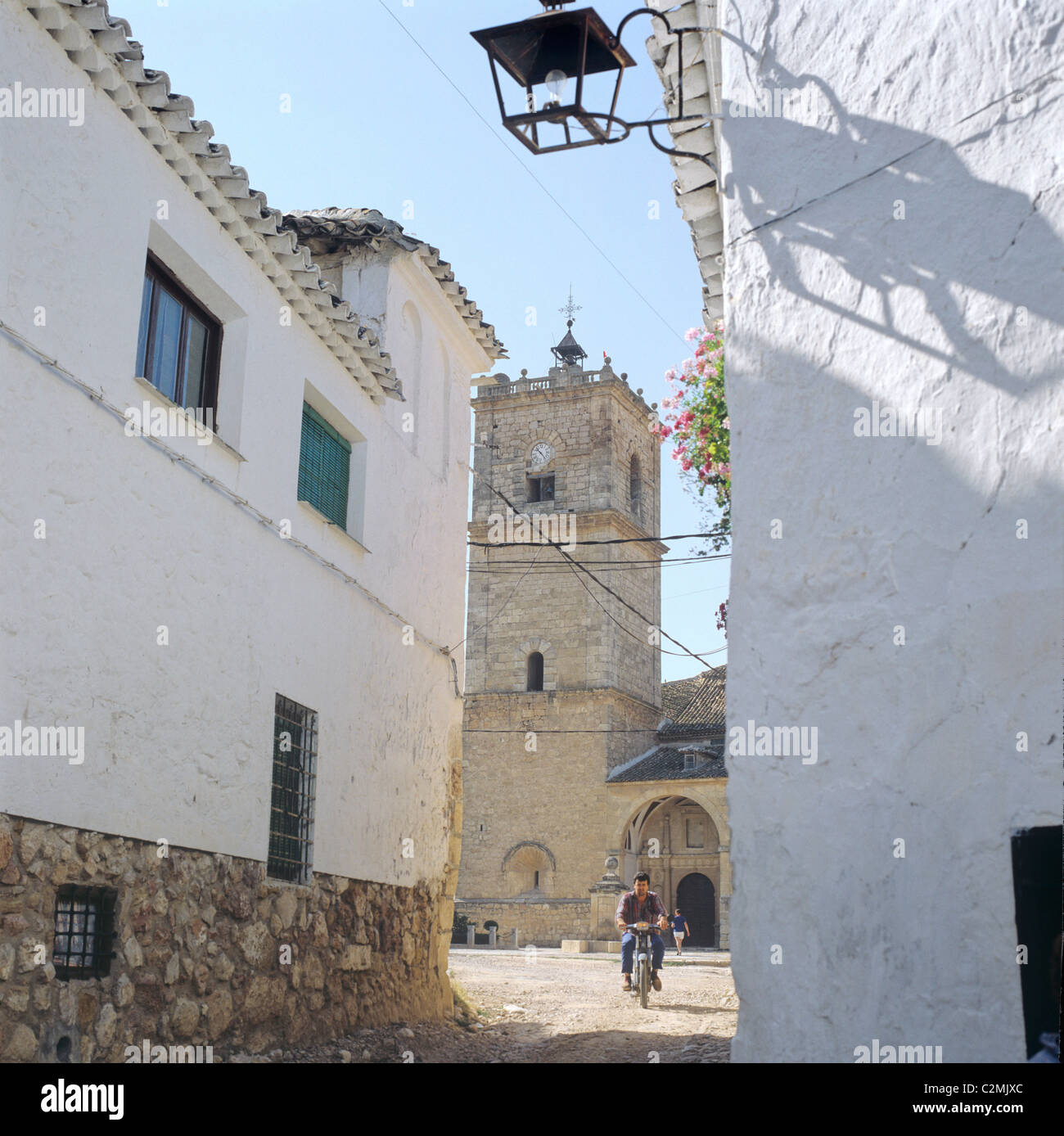 Castilla-La Mancha, streetscene in El Toboso, home to Dulcinea in ...