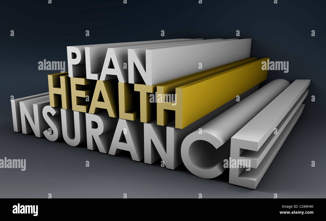Health Insurance Plan Policy in 3D Art Stock Photo - Alamy