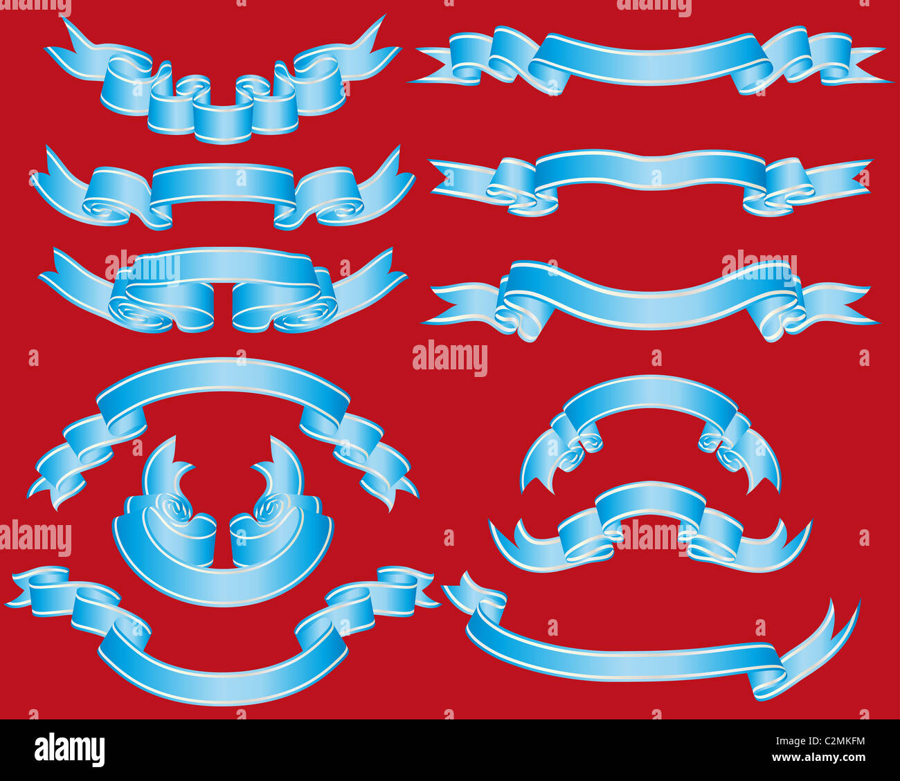 Set of different vector ribbons for design use Stock Photo - Alamy