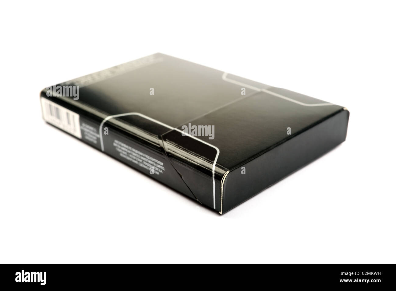 Black pack of cigarettes isolated on white background Stock Photo - Alamy