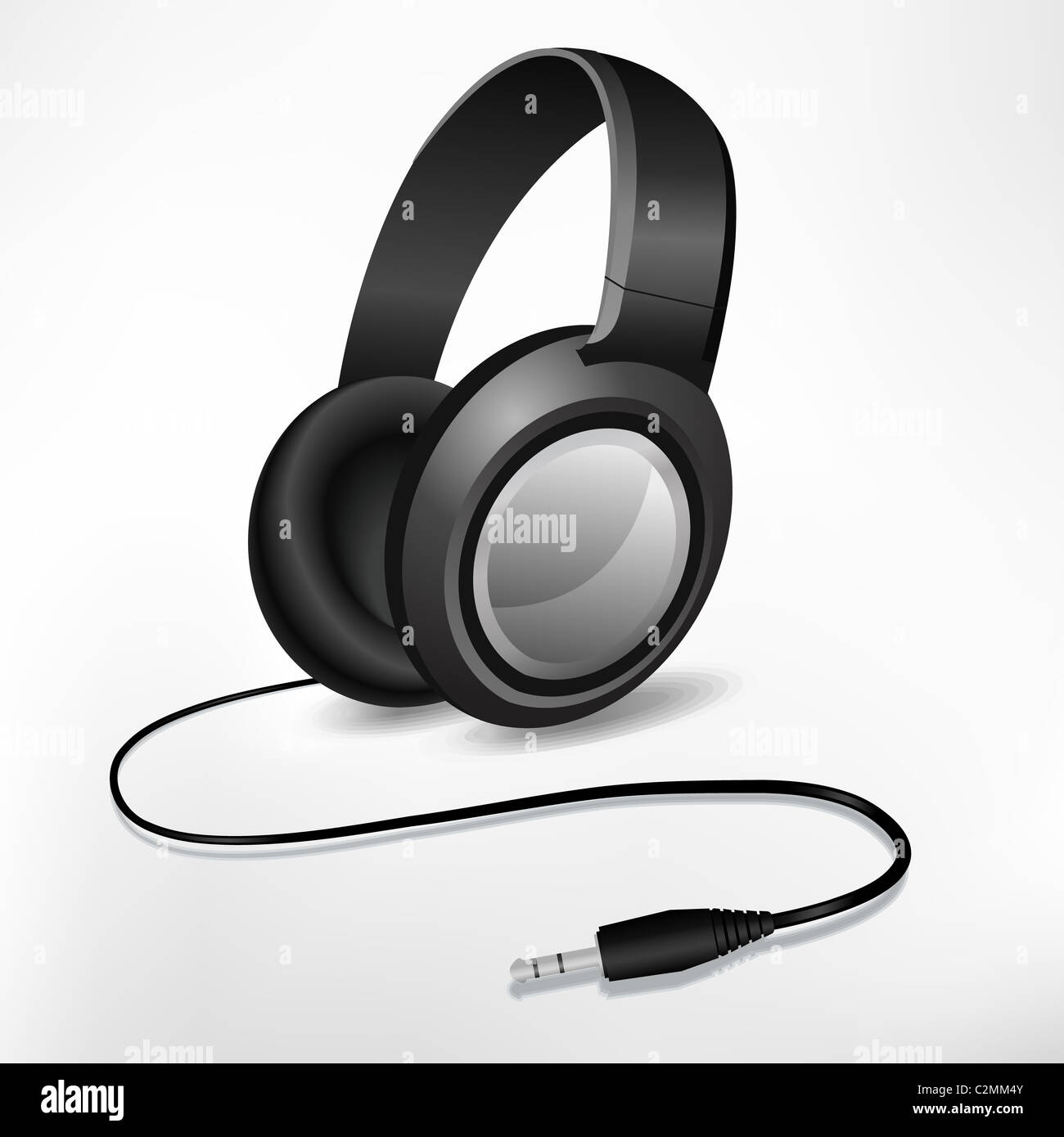 headphones illustration isolated on white Stock Photo - Alamy