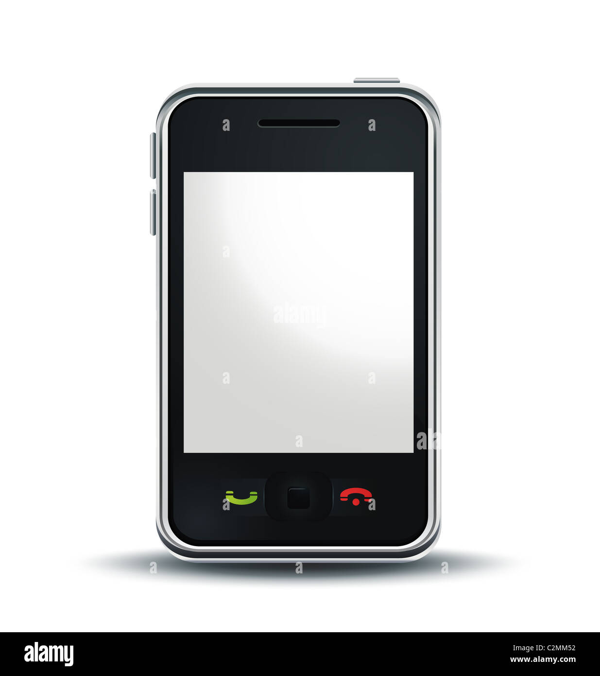 realistic mobile phone illustration Stock Photo - Alamy