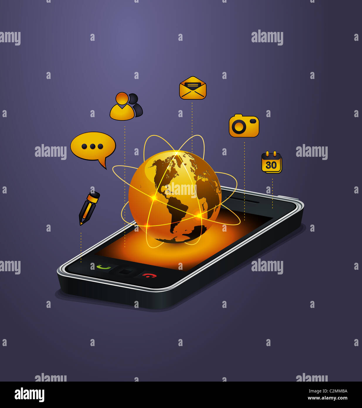 mobile communication concept Stock Photo - Alamy