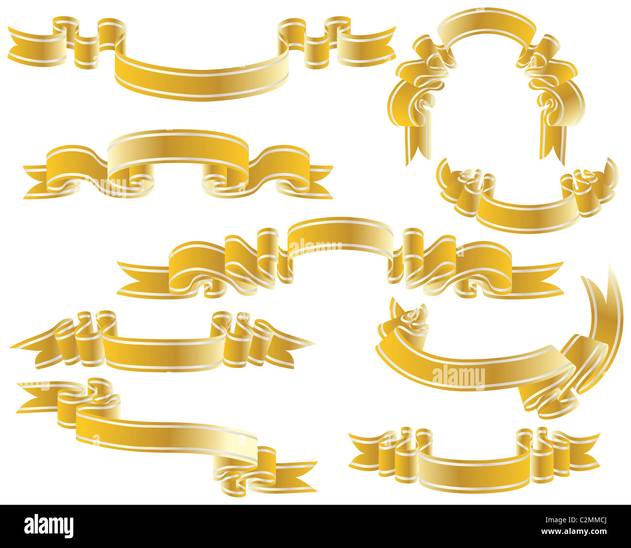 Set of different vector ribbons for design use Stock Photo - Alamy