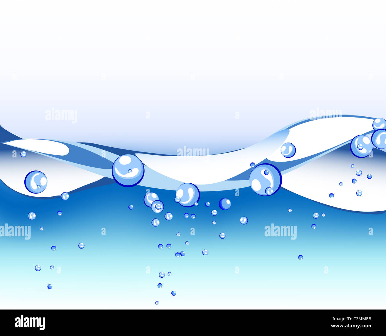 Abstract water vector background with bubbles of air Stock Photo - Alamy