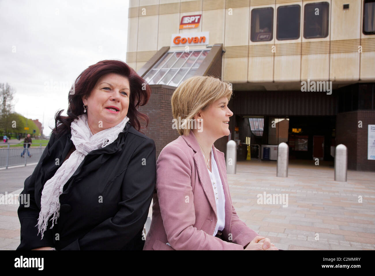 Nicola Sturgeon (right), Scottish National Party (SNP) deputy leader ...