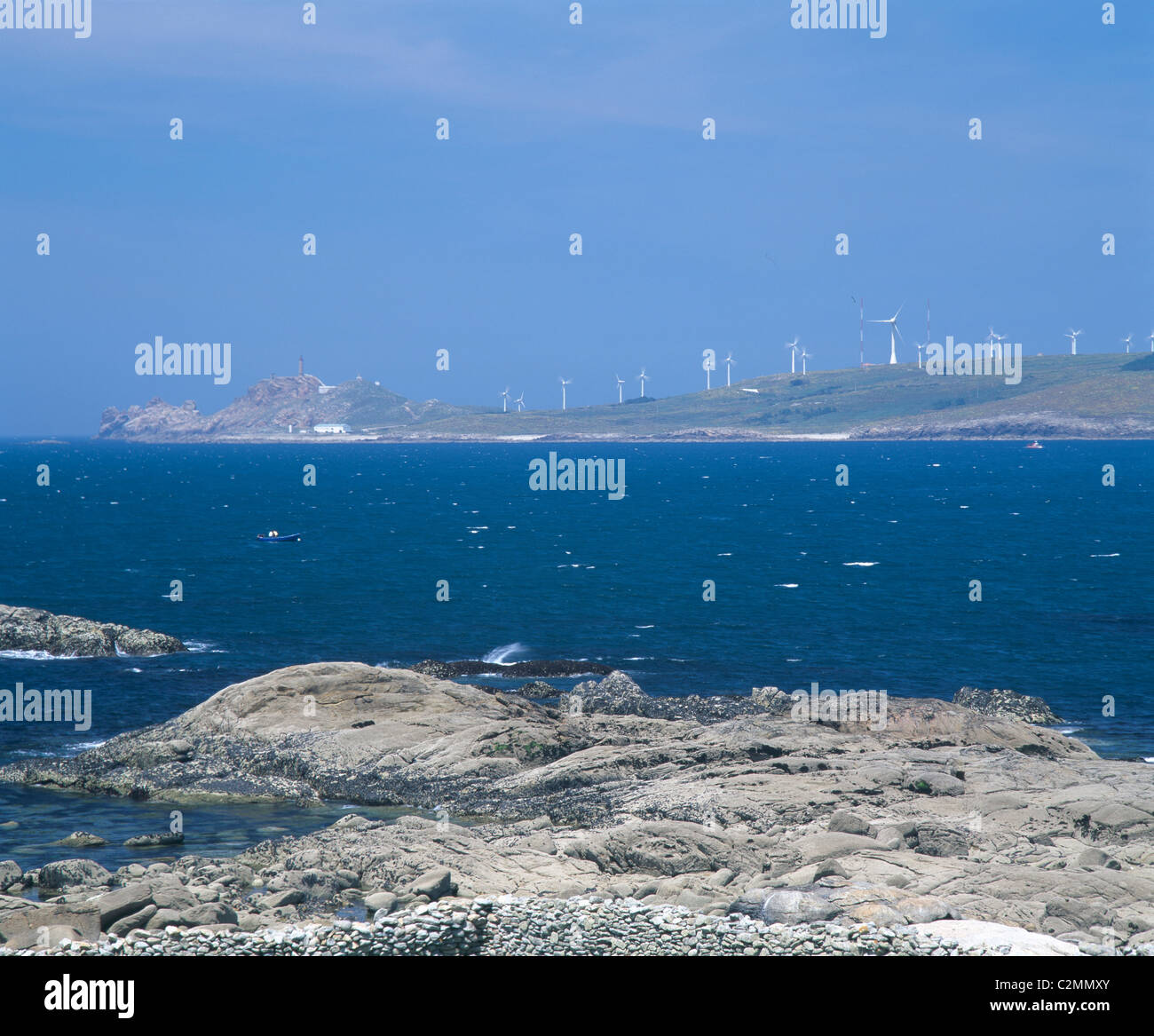 Coastal Wind Farm, Muxia, Galicia Stock Photo - Alamy