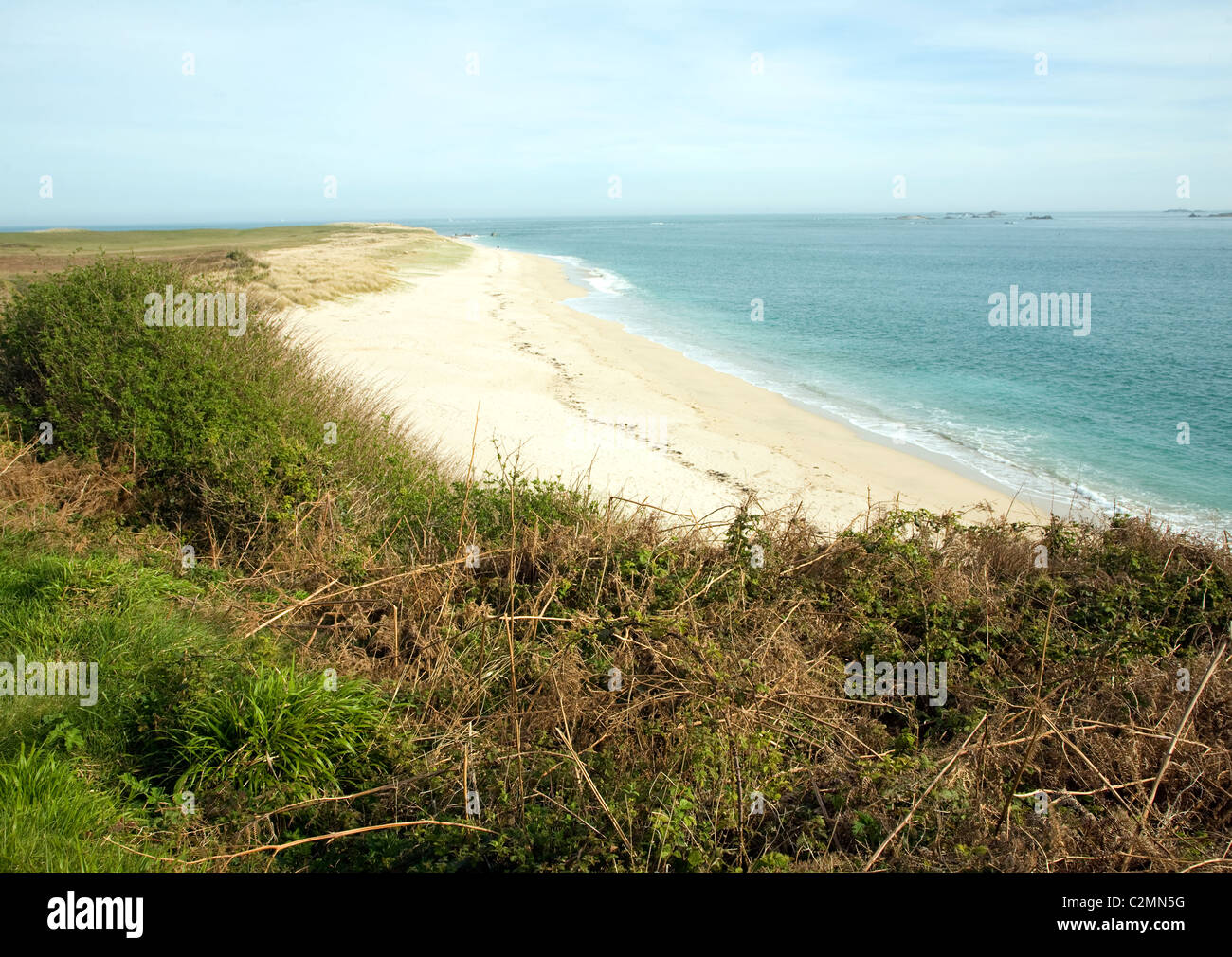 Shell beach island of Herm Channel Islands Stock Photo - Alamy