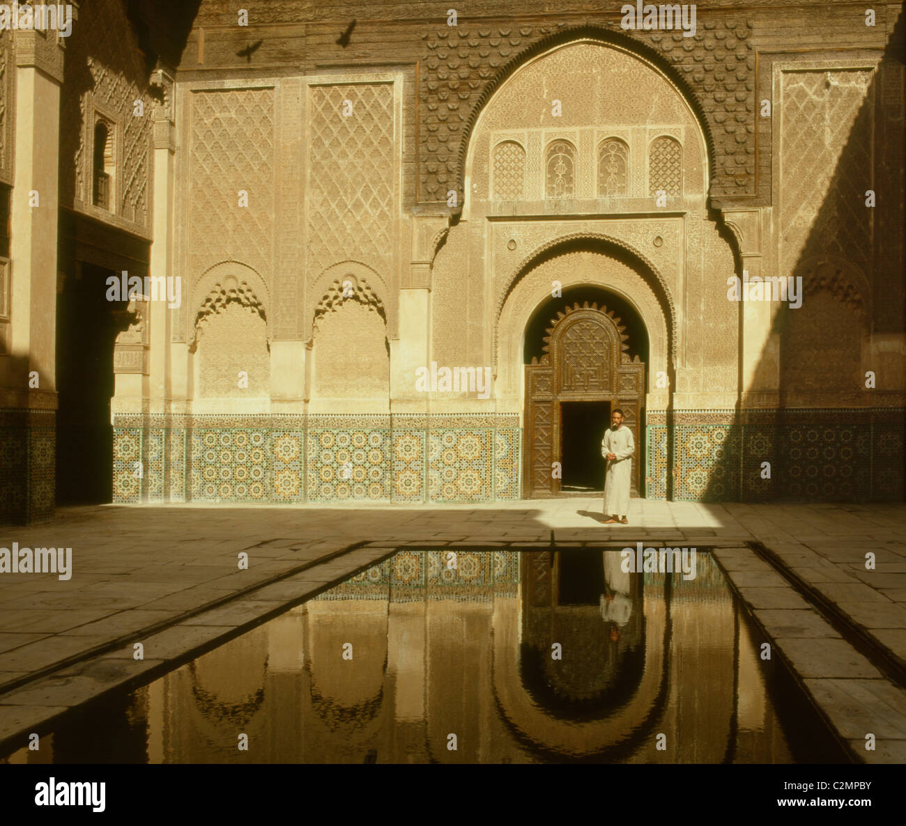 Morocco Marrakesh Madrasa ben Youssef Stock Photo - Alamy