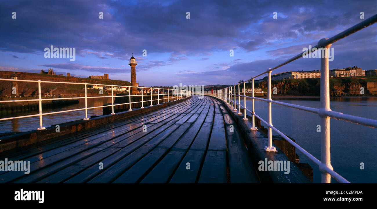 Whitby Boardwalk North Yorkshire Coast, England Stock Photo - Alamy