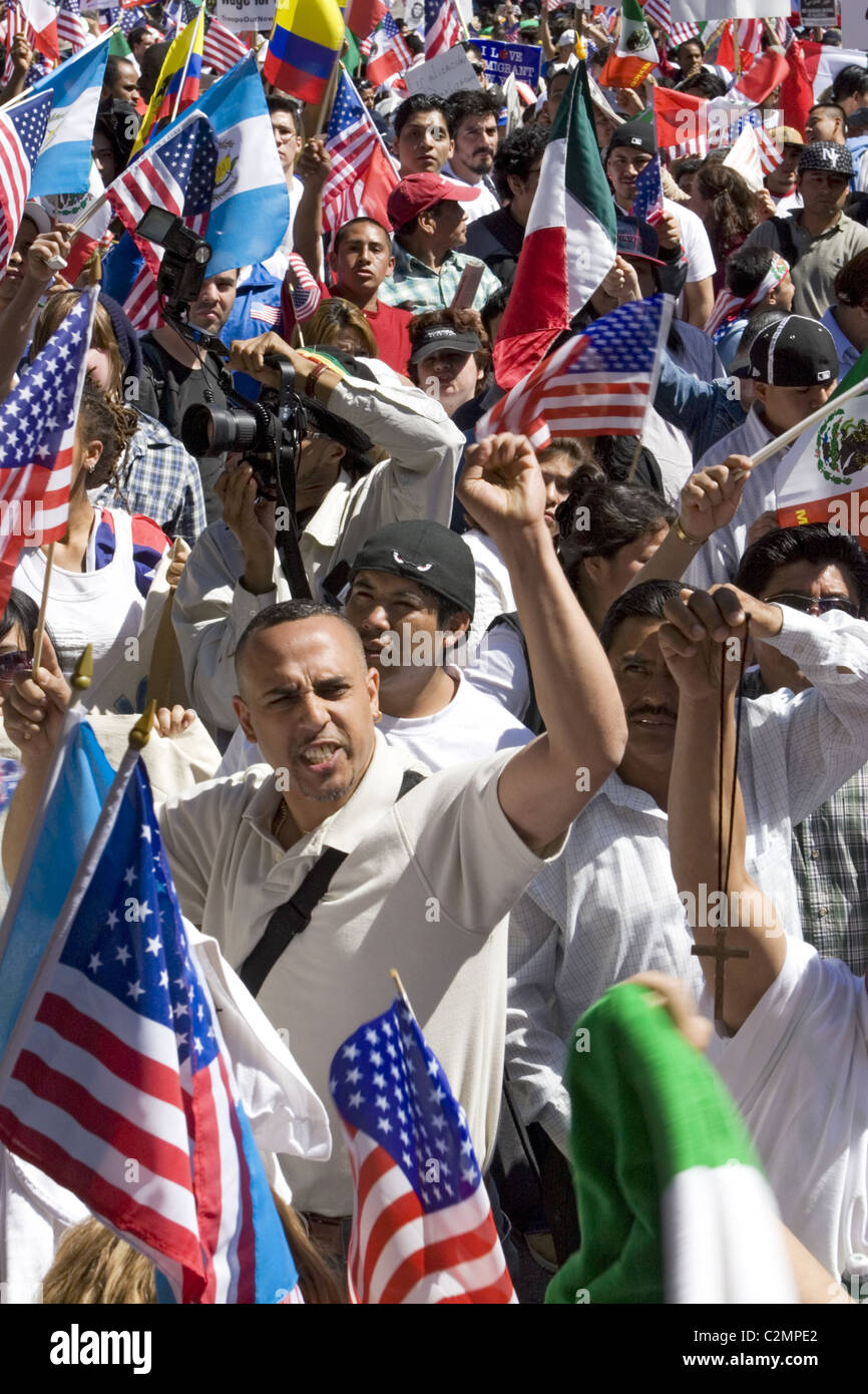 May 1, 2006 Immigrant rights rally at Union Square in New York City ...