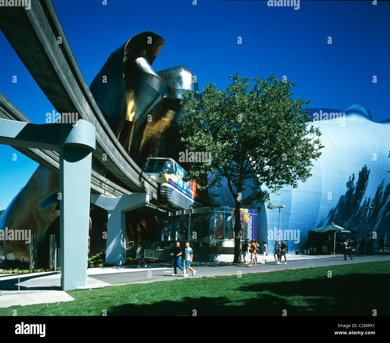 Experience Music Project in Seattle, Washington, USA, 2000. Exterior ...