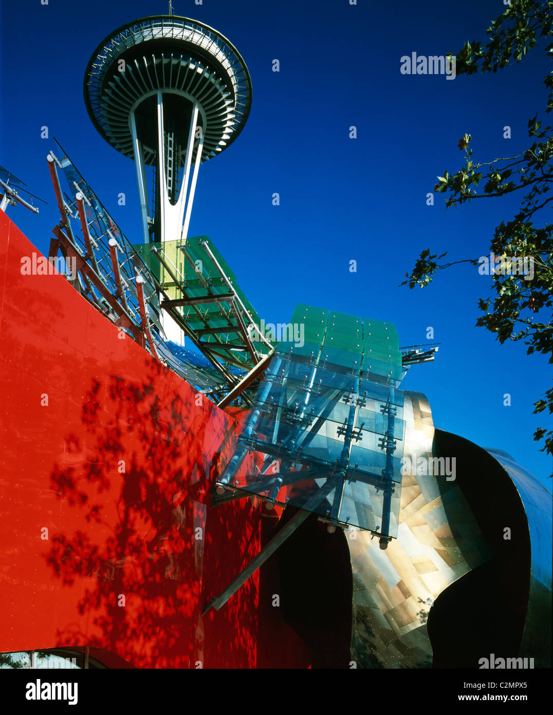 Experience Music Project in Seattle, Washington, USA, 2000. Exterior ...
