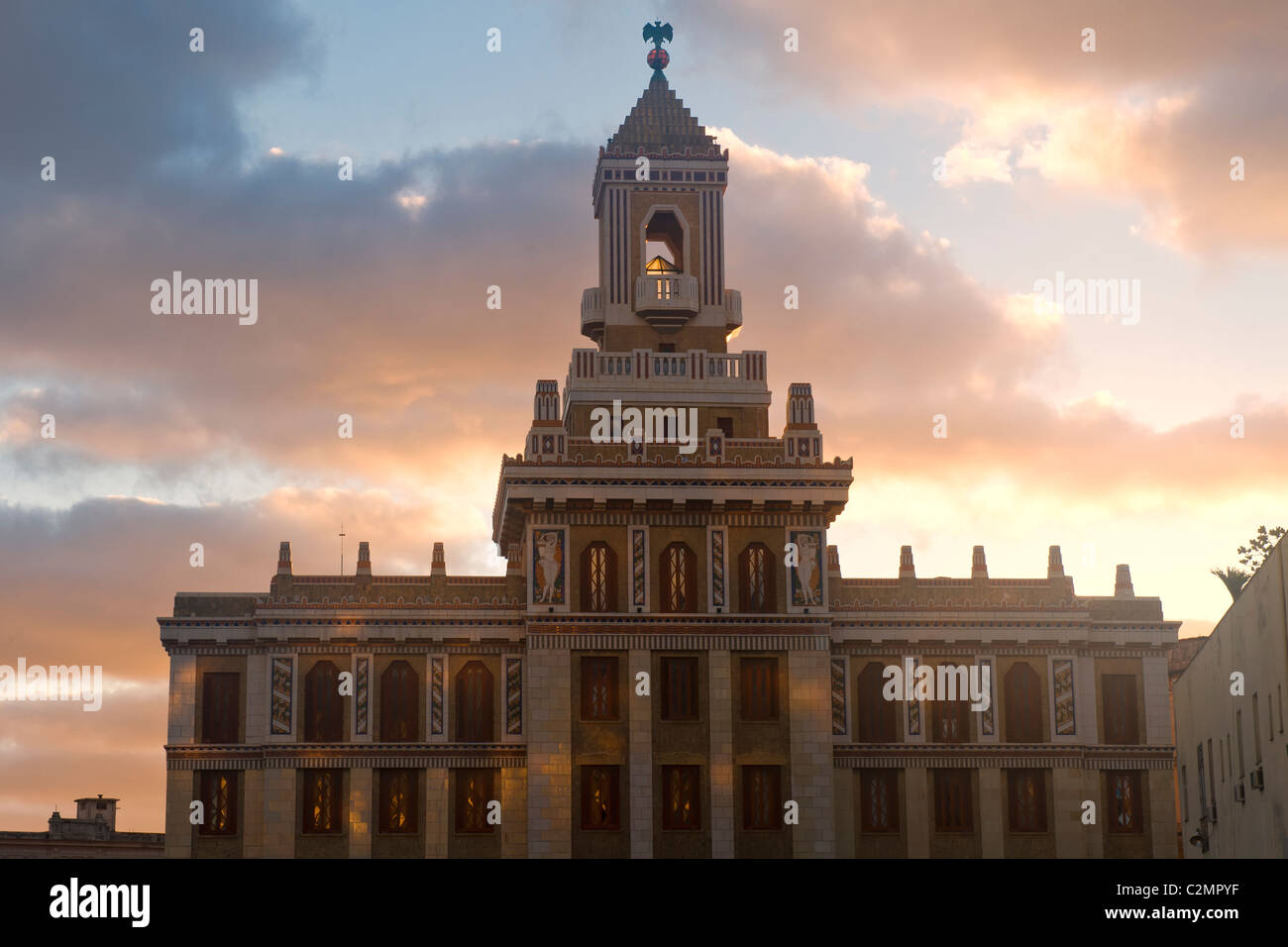 Art Deco Bacardi Building, Havana old City, Cuba Stock Photo - Alamy