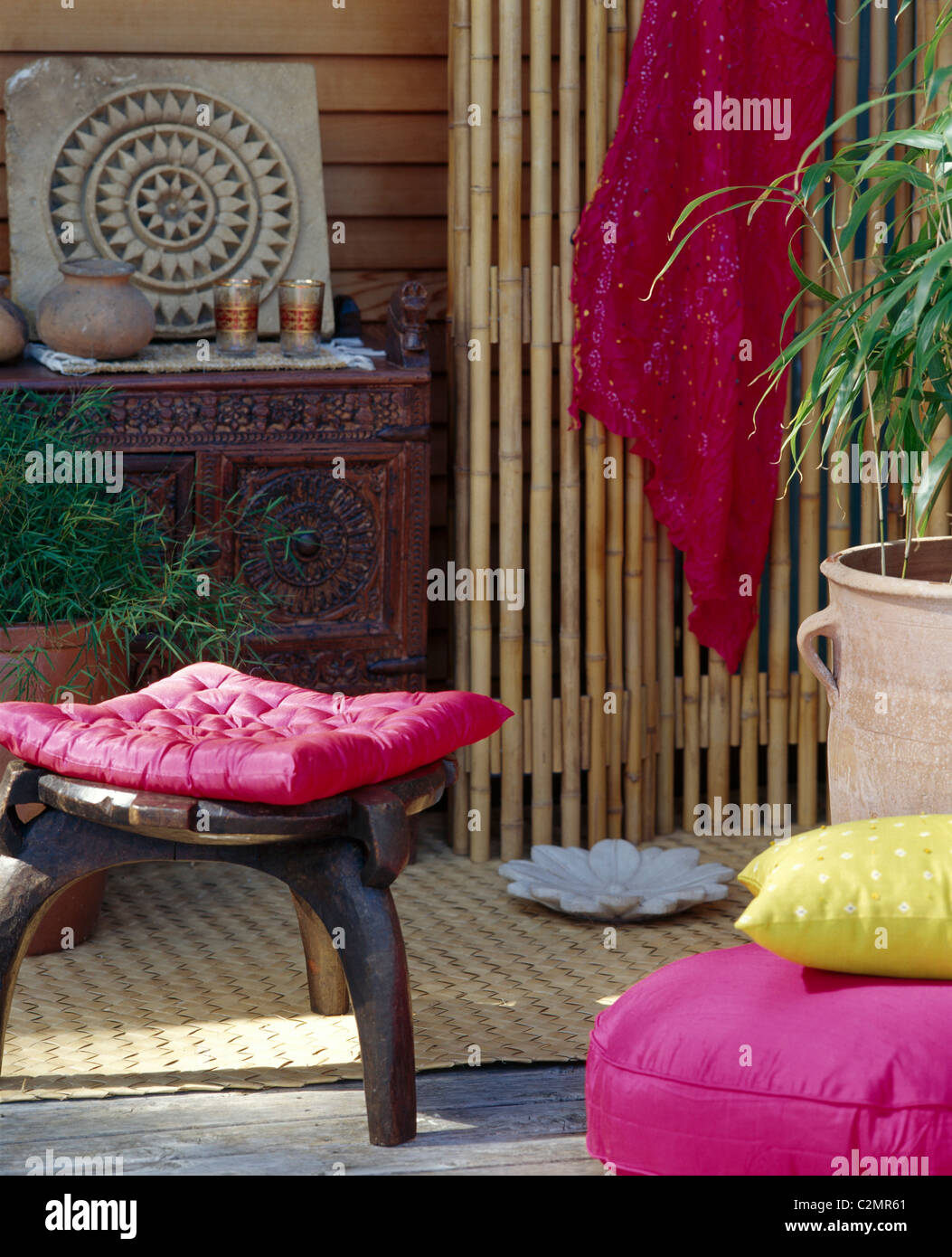Bamboo stool hi-res stock photography and images - Alamy