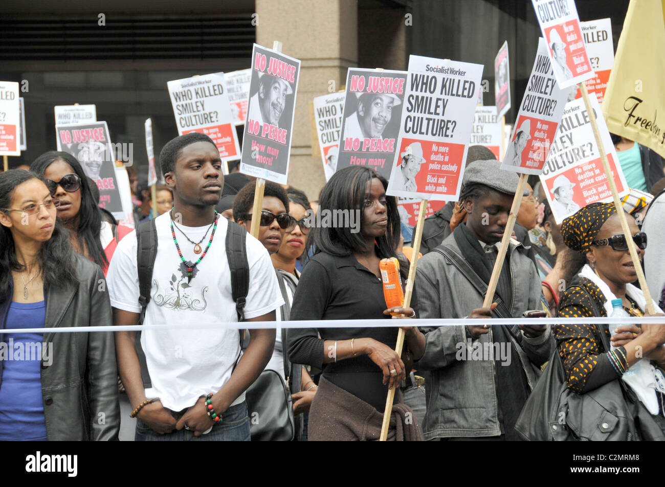 Smiley Culture Protest New Scotland Yard No Justice No Peace "Who ...