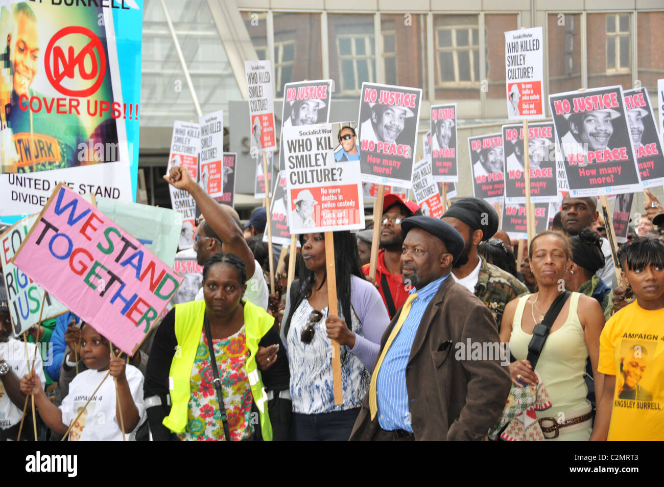 Smiley Culture Protest New Scotland Yard No Justice No Peace "Who ...