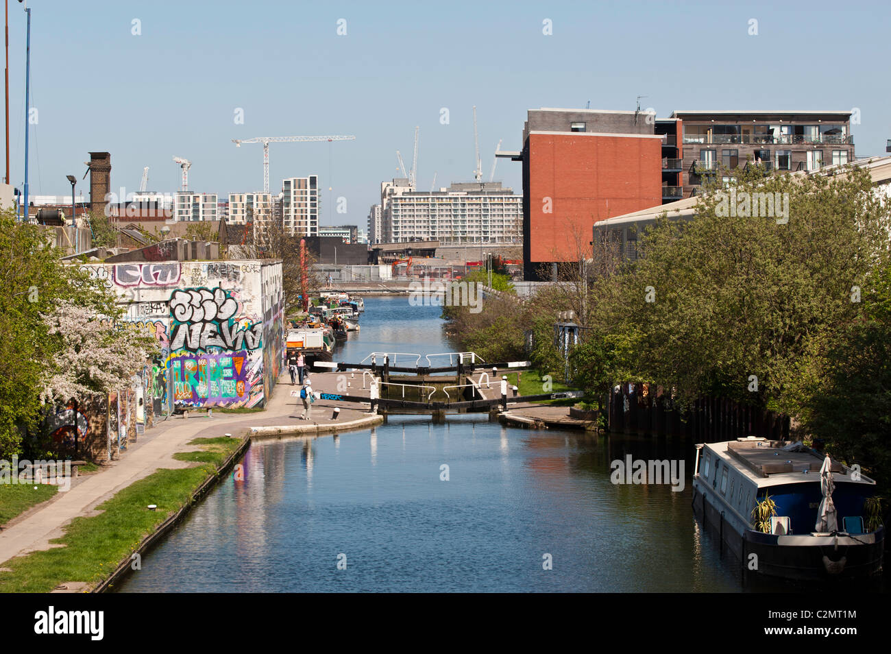 Lee River navigation system, Hackney, London, United Kingdom Stock ...