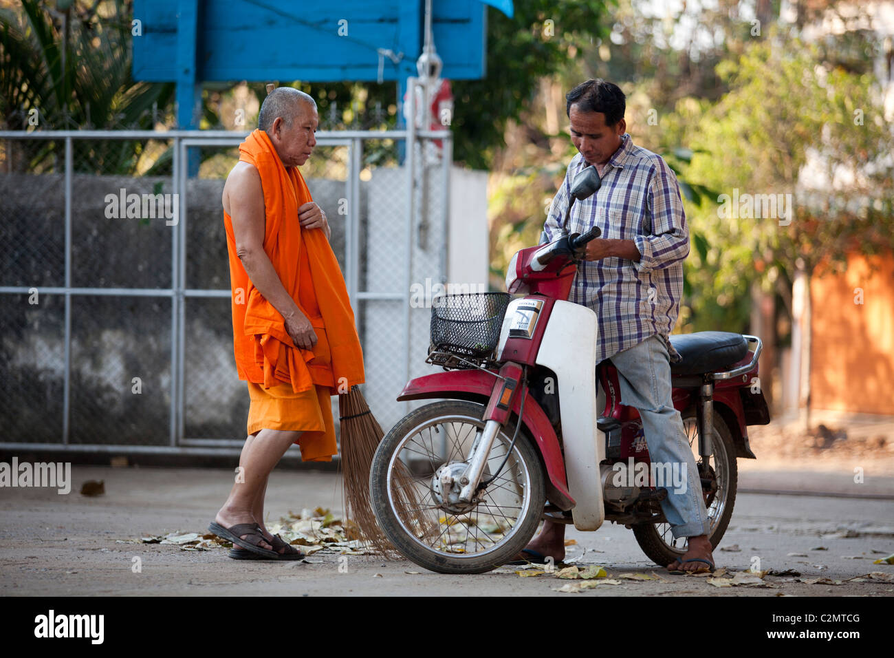 Motorcycle monk hi-res stock photography and images - Alamy
